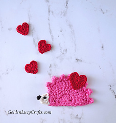 Ravelry: Hedgehog Applique pattern by GoldenLucyCrafts