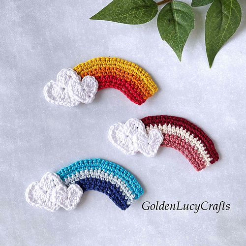 Ravelry: Rainbow Applique pattern by GoldenLucyCrafts