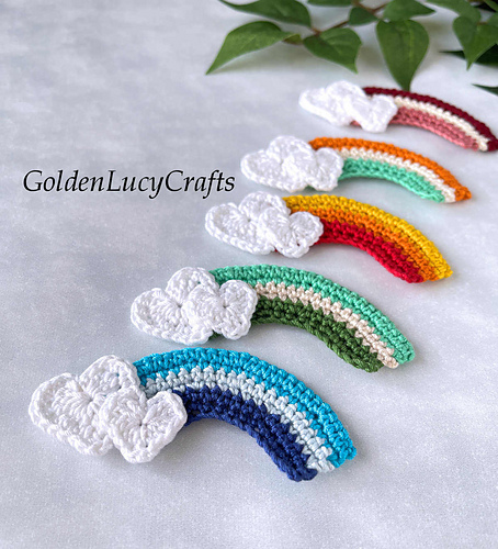 Ravelry: Rainbow Applique pattern by GoldenLucyCrafts