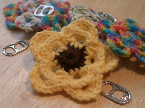 Ravelry: Drink Tab flower pattern by Le Fil d'Orion