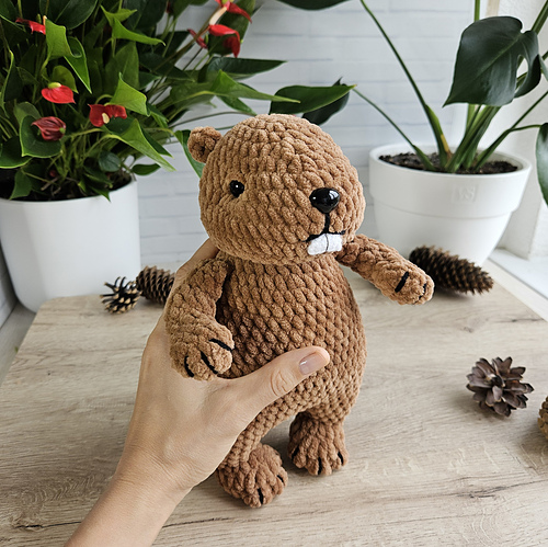 Ravelry: Crochet Beaver, Nutria, Capybara, Marmot or Otter pattern by ...