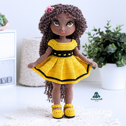 Ravelry: Michelle Crochet Doll with Clothes pattern by Yulia Gorbunova