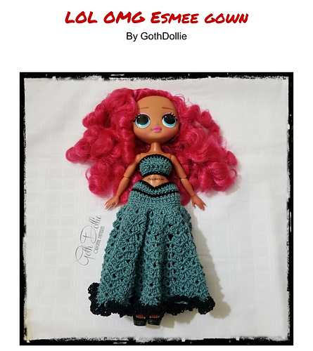 Ravelry: Lol Omg Doll Esme Gown pattern by Elizabeth Mauricio