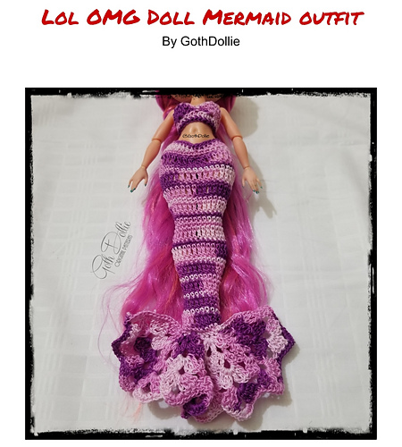 Ravelry: Lol Omg Doll Mermaid Outfit pattern by Elizabeth Mauricio