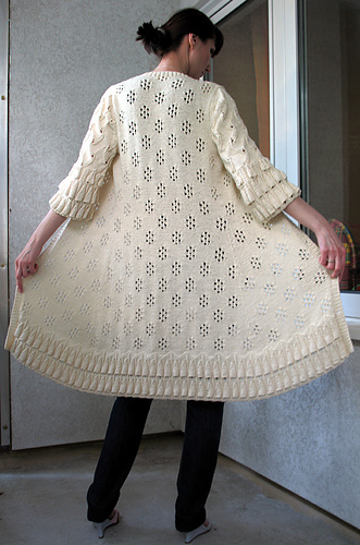 Ravelry: LONG POINTELLE COAT pattern by Michele Rose Orne