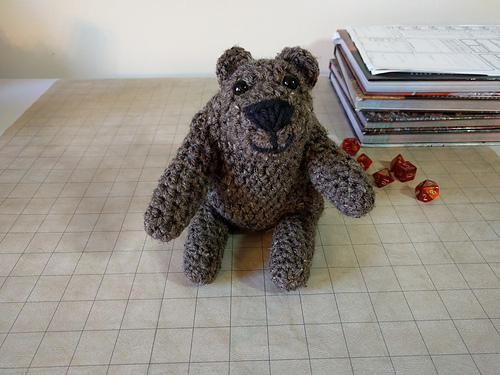 Ravelry: Bear Drawstring Bag pattern by Kawawunga