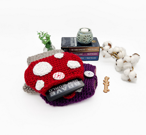 Ravelry: Toadstool Tales Book Sleeve pattern by Lisa M Fox