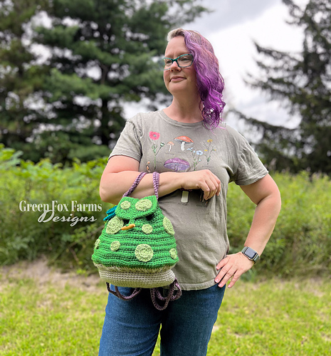 Ravelry: Faerie Forager Mushroom Backpack pattern by Lisa M Fox