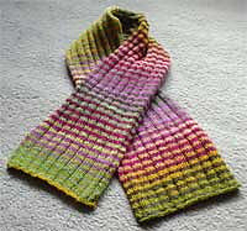 Ravelry: Rib and Stripe Scarf pattern by Kristin Spurkland