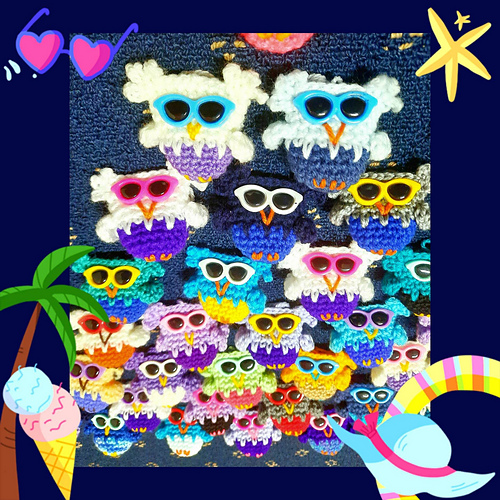 Ravelry: All in one FUNKY OWL pattern by Criss Wall