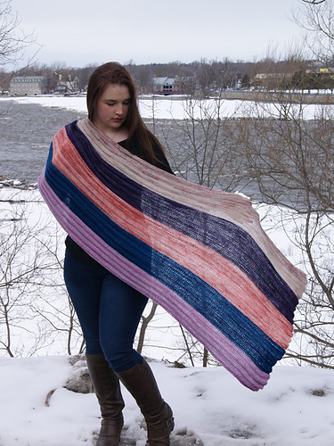 Ravelry: Étole couleur confort pattern by Nancy Ouellet