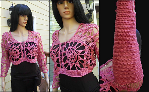 Ravelry: GuChet's Angel Lace Crop Top - Free Pattern