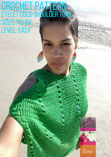 Ravelry: Eyelet Cold Shoulder Tunic pattern by Gu'Chet