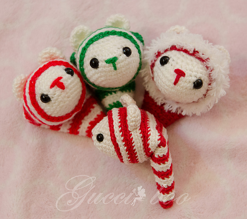 Ravelry: Mini Polar Bear Charm pattern by Carrie L. Andersen