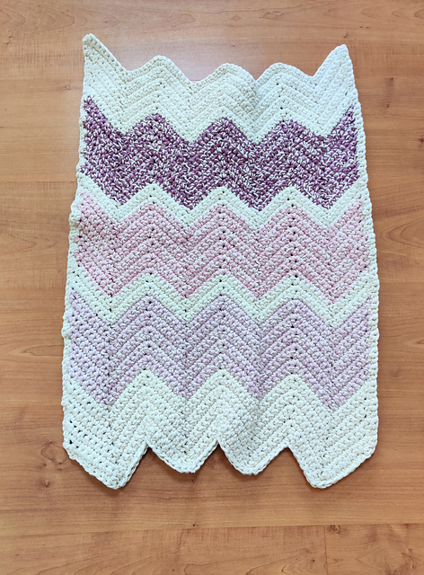 Ravelry: Lavender Chevron Rug pattern by Justine Vo