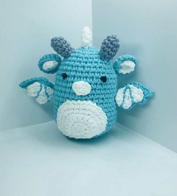 Ravelry: Chibi Dragon with Wings pattern by Rebecca T. X.