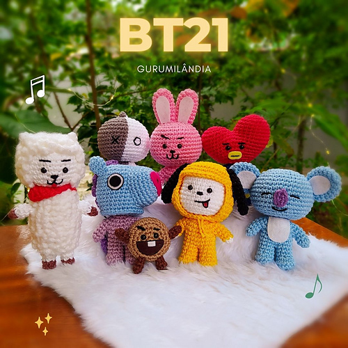 Ravelry: BT21: BTS mascots pattern by Nathally Belmont