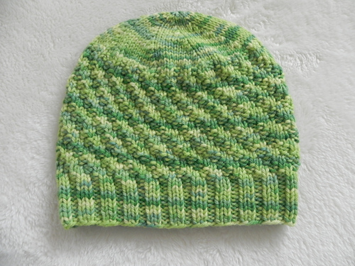Ravelry: Diagonal Rib Hat pattern by Kat LeFevre
