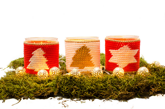Ravelry: Tea light cover Christmas pattern by Leafs Creations