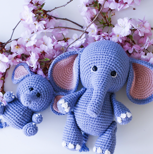 Ravelry: Mommy elephant and baby Amina pattern by Halime Özel