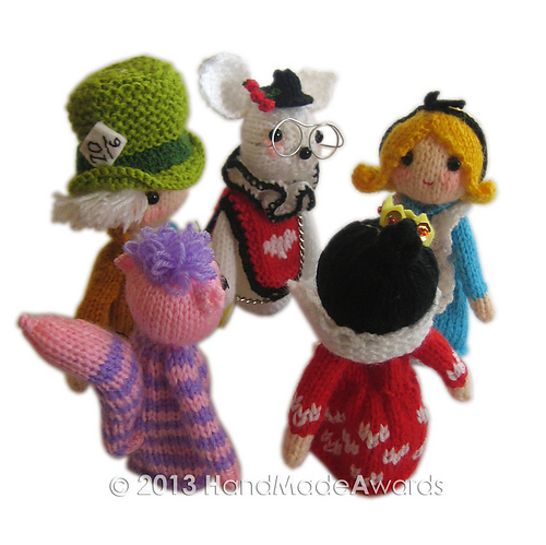 Ravelry: Alice in Wonderland Finger Puppets pattern by Loly Fuertes
