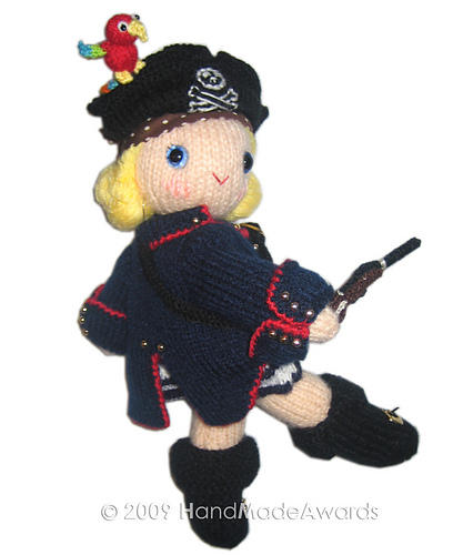 Ravelry: Pirate girly doll with Parrot pattern by Loly Fuertes