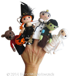 Ravelry: My Favourite Monsters Halloween Finger Puppets pattern by Loly ...