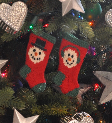 Ravelry: Snowman Stocking Ornament Set pattern by Karen DiTommaso