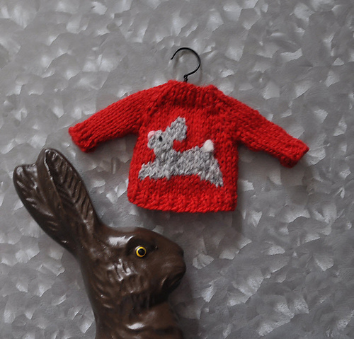 Ravelry: Bunnies Sweater Ornaments pattern by Karen DiTommaso