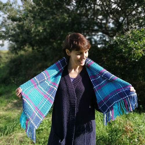 Ravelry: Northern Lights Plaid Scarf pattern by Joe Hollins