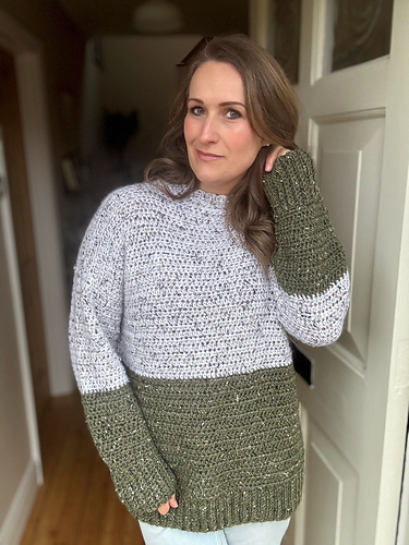 Ravelry: Easy Tweedy Adult Sweater pattern by Hannah Cross