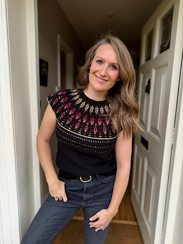 Ravelry: Starlight Mosaic Sweater pattern by Hannah Cross