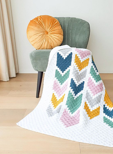 Ravelry: Straight through your deart blanket pattern by Happy in Red