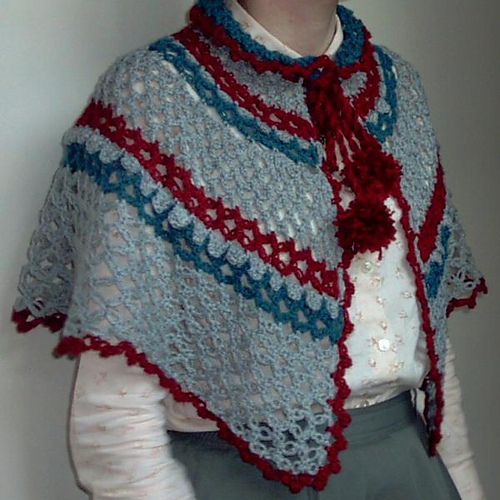 Ravelry: Crocheted Round Shawl pattern by Lily Mills Company