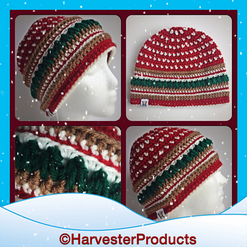 Ravelry: Country Mountain Pines Beanie pattern by HarvesterProducts