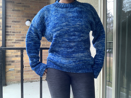 Ravelry: Bulky Basic Drop Sleeve Sweater pattern by James N Watts