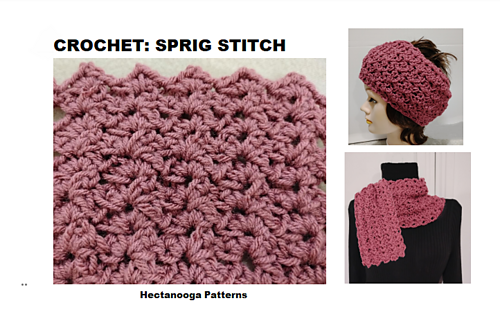 Ravelry: SPRIG Stitch pattern by Emi Harrington
