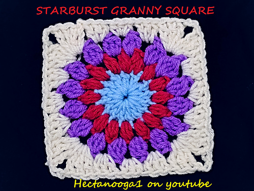 Ravelry: starburst granny square pattern by Emi Harrington
