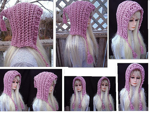 Ravelry: 758 Beginner Chunky Pixie Hood pattern by Emi Harrington
