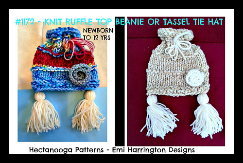 Ravelry: 1172 - Ruffle Top Hat pattern by Emi Harrington