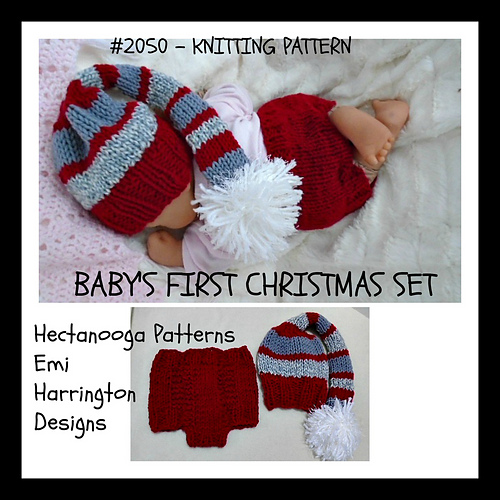 Ravelry: 2050K - Christmas Diaper Cover Set pattern by Emi Harrington