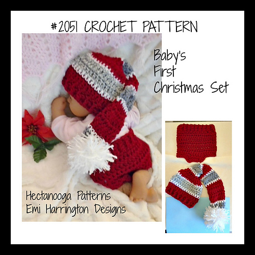 Ravelry: 2051-Christmas DIAPER COVER set pattern by Emi Harrington