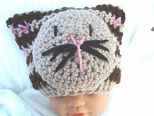 Ravelry: 304, CUTE KITTY KAT HAT pattern by Emi Harrington