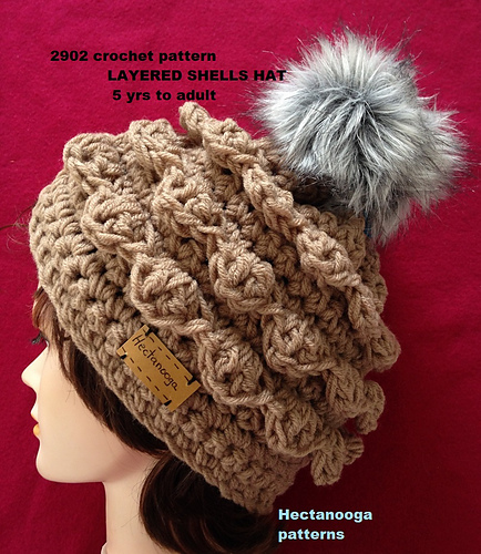 Ravelry: 2902-Layered Shells Hat pattern by Emi Harrington