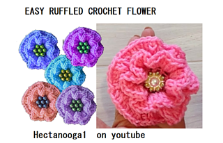 Ravelry: Ruffled Flower pattern by Emi Harrington