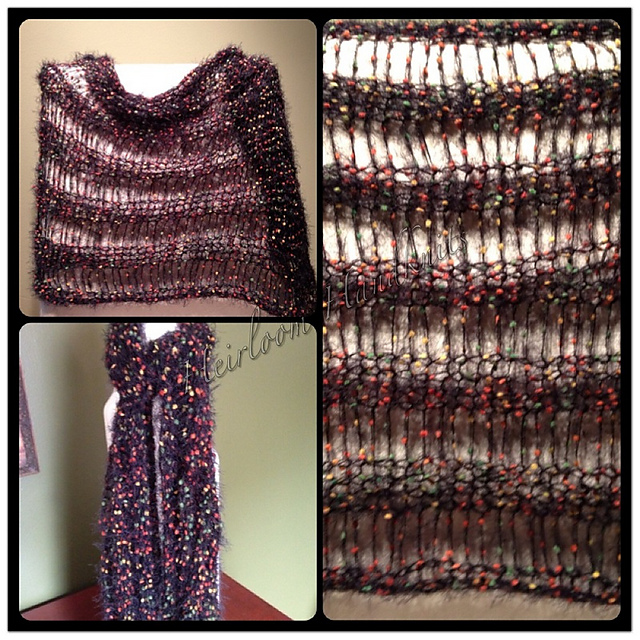 Ravelry: Skip To My Loom Shawl For Loom Knitters pattern by George Crawford