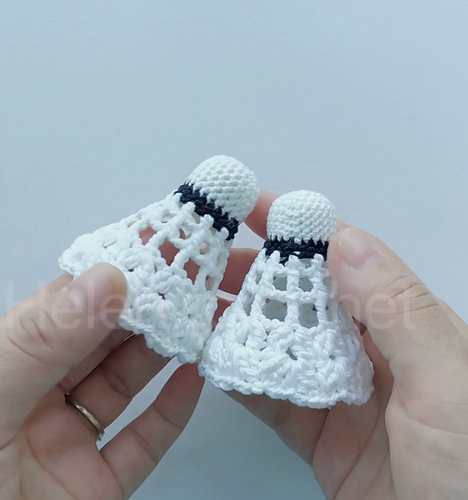 Ravelry: crochet Badminton Shuttlecock pattern by Helen Crochet