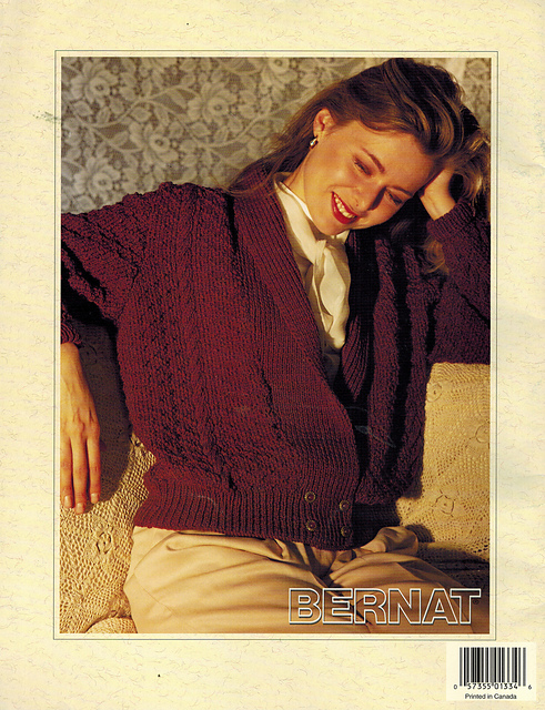 Ravelry: Shawl Collar Cardigan pattern by Bernat Design Studio