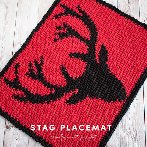 Ravelry: Stag Placemat pattern by Sunflower Cottage Crochet