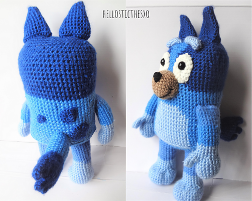 Ravelry: Bluey amigurumi pattern by Divya Natesan